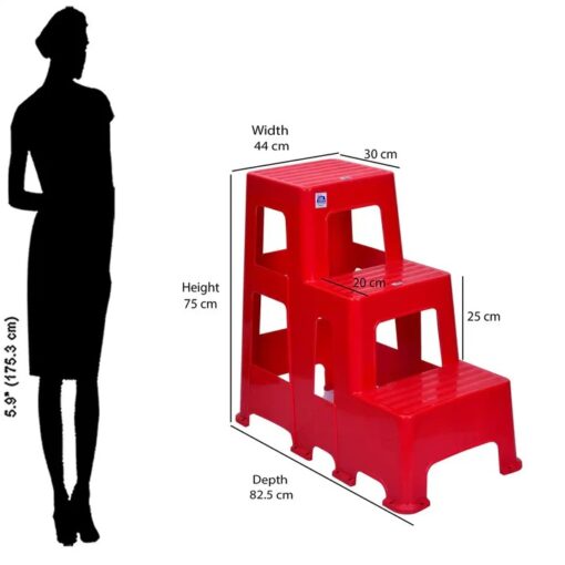Nilkamal Kick Plastic Step Stool - Furniture Sri Lanka